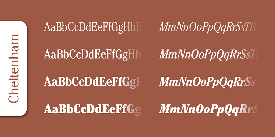 Cheltenham Pro Font