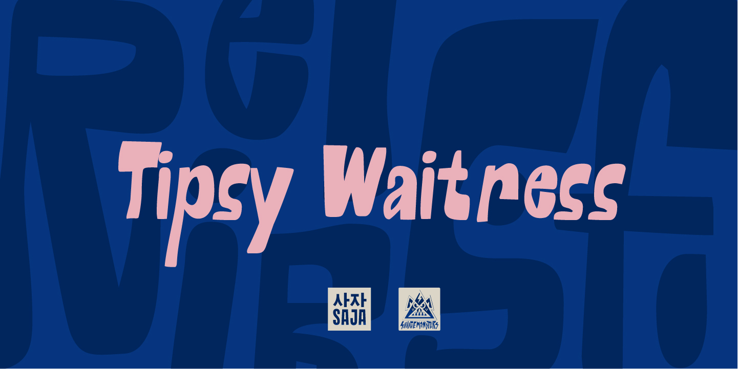Tipsy Waitress Font
