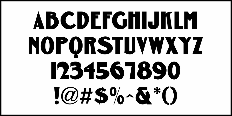 Free Form Showcard JNL Font