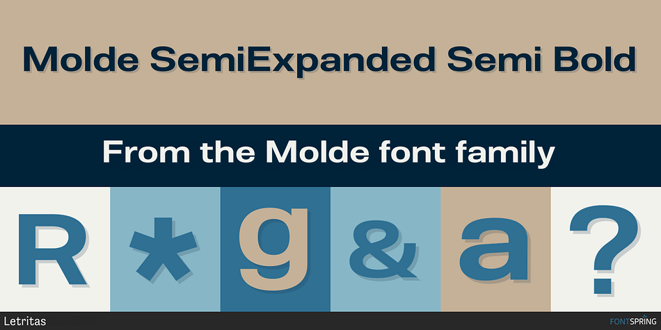 Molde SemiExpanded Semi Bold Font