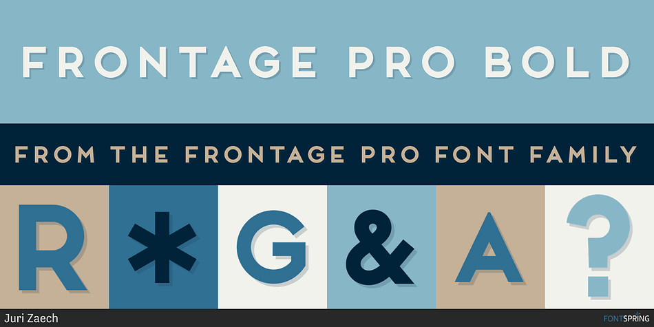 Frontage Pro Bold Font