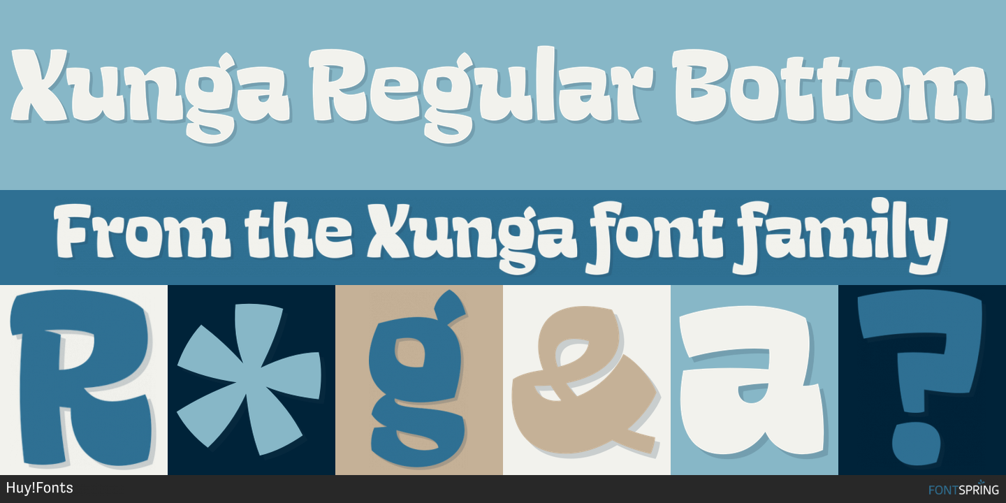 Similar Fonts To Xunga