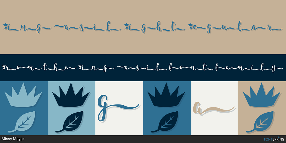King Basil Right Regular Font