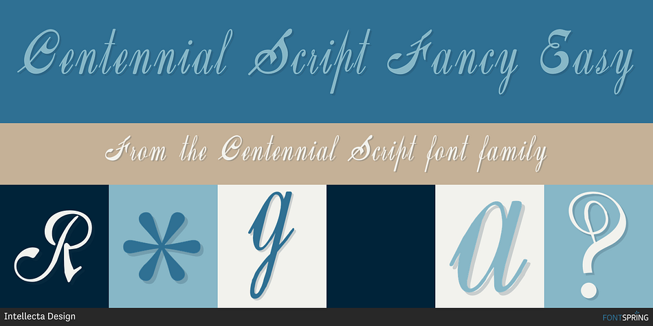 Centennial Script Fancy Easy Font