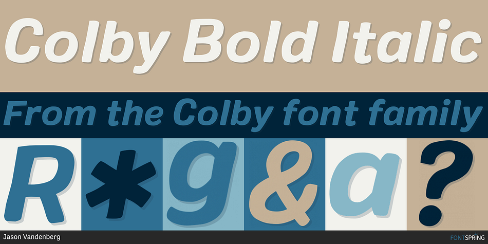 Colby Standard Font