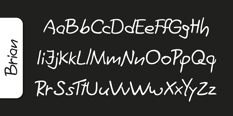 Brian Handwriting Font