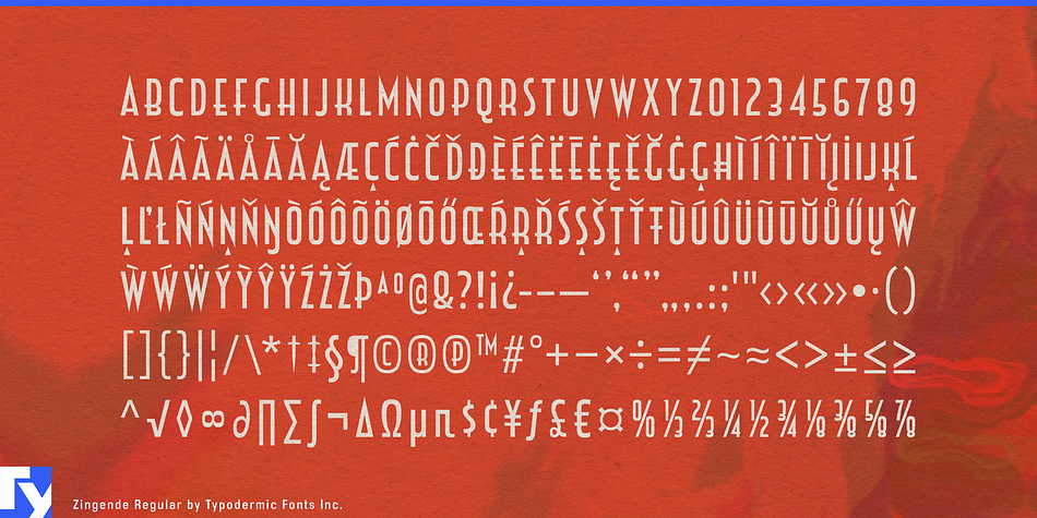 Zingende Font