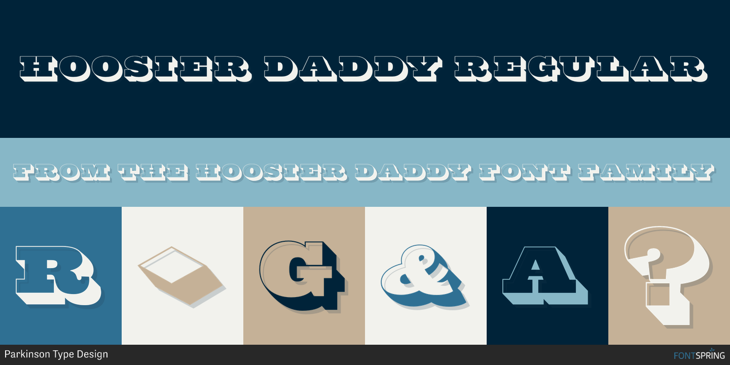 Fonts similar to Hoosier Daddy