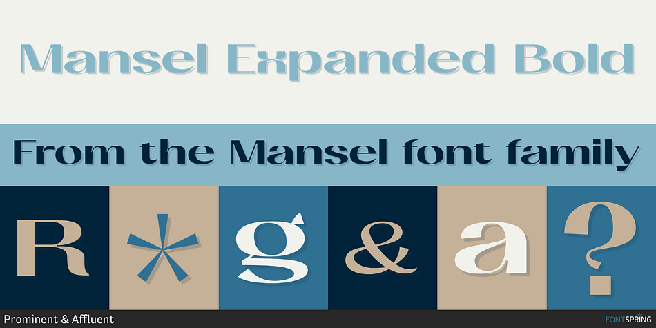 Mansel Expanded Bold Font