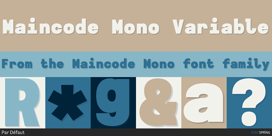 Maincode Mono Variable Font