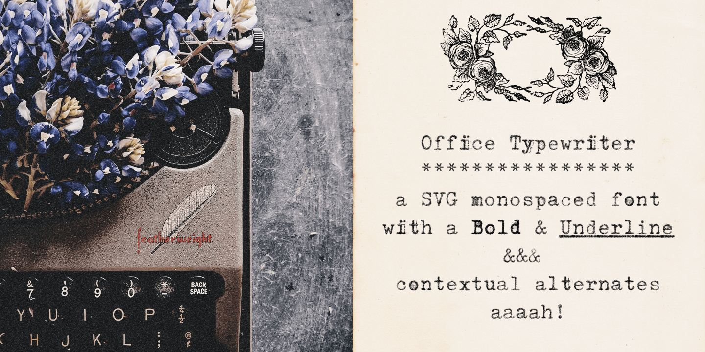 Office Typewriter Font