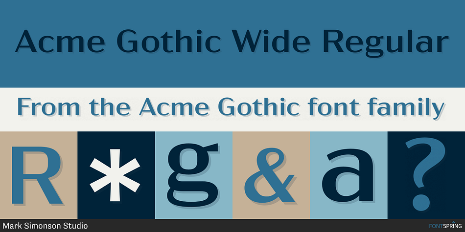 Acme Gothic Wide Font