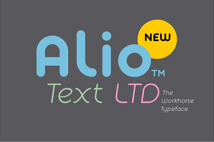 Alio Text LTD Bold Font