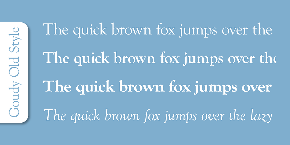 Goudy Old Style Pro Font