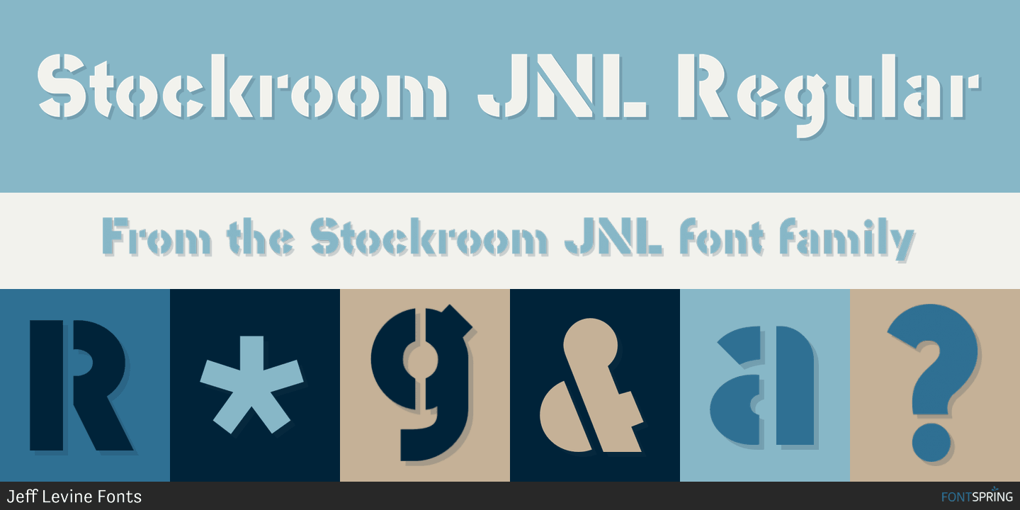 Stockroom JNL Font