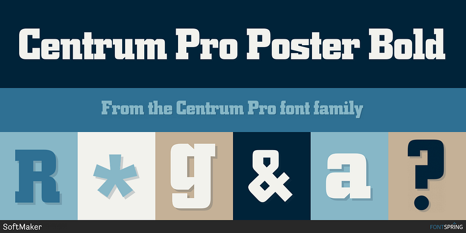 Centrum Pro Poster Bold Font