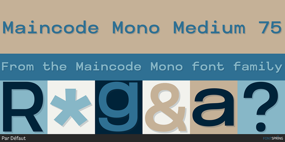 Maincode Mono Medium 75 Font
