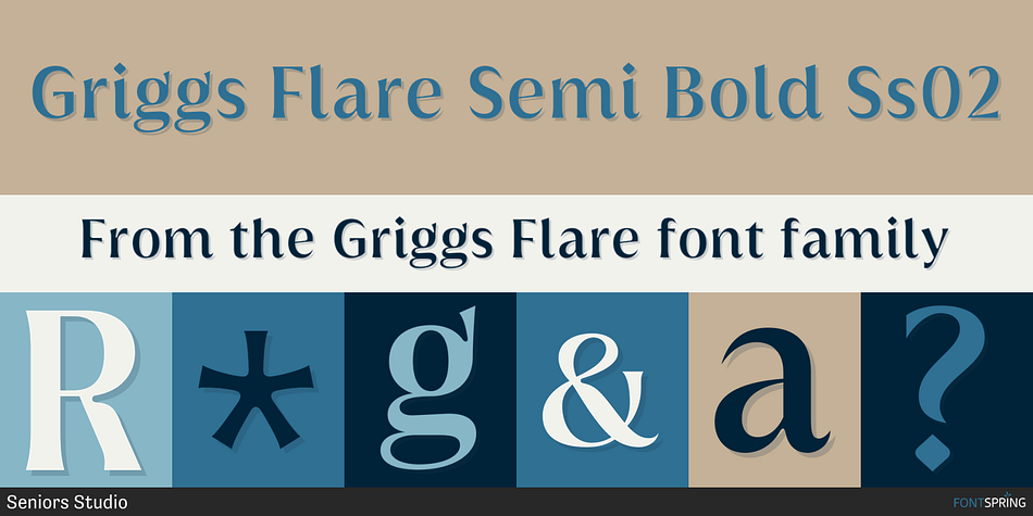 Griggs Flare Semi Bold Ss02 Font
