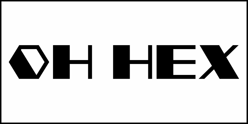 Oh Hex JNL Font