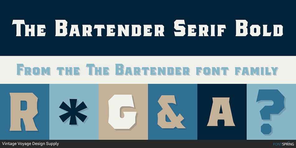 The Bartender Serif Bold Font