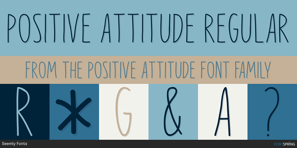 Positive Attitude Regular Font
