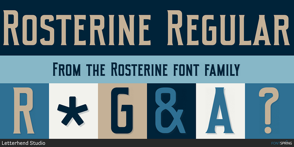 Rosterine Regular Font