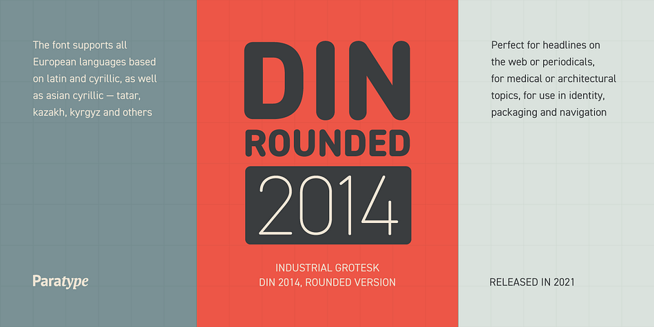 DIN 2014 Rounded Font