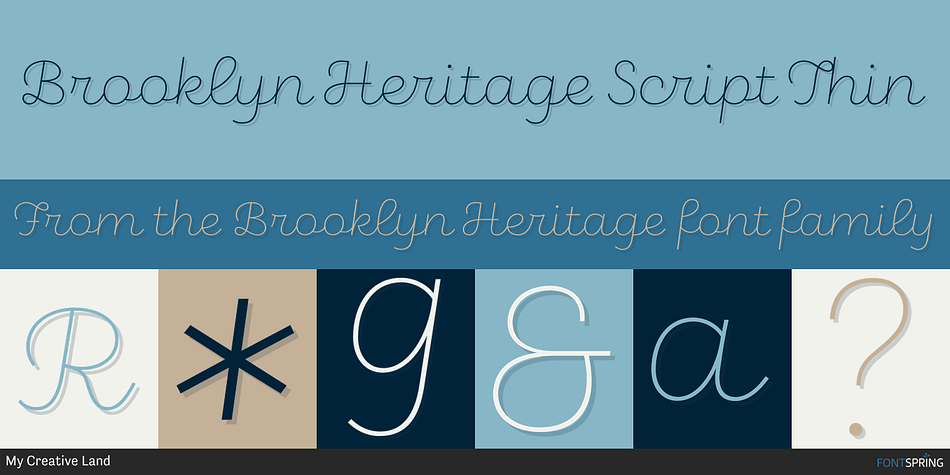 Brooklyn Heritage Script Thin Font