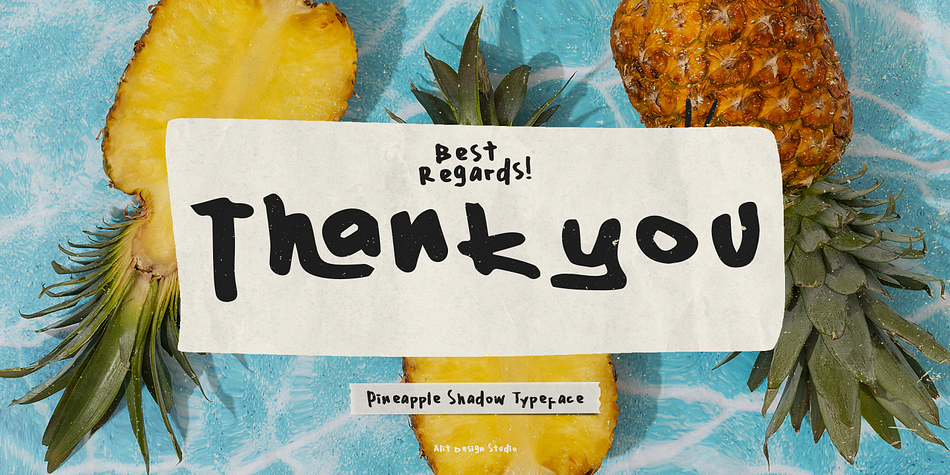 Pineapple Shadow Typeface Font