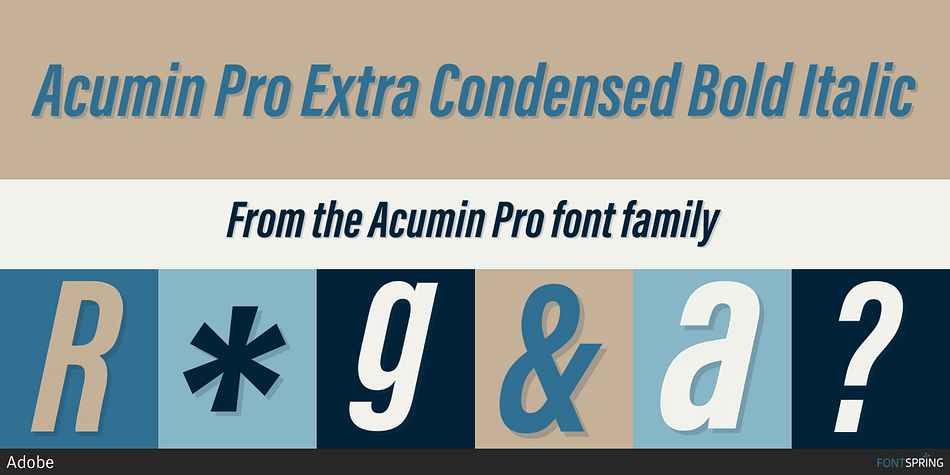 Acumin Pro Extra Condensed Font