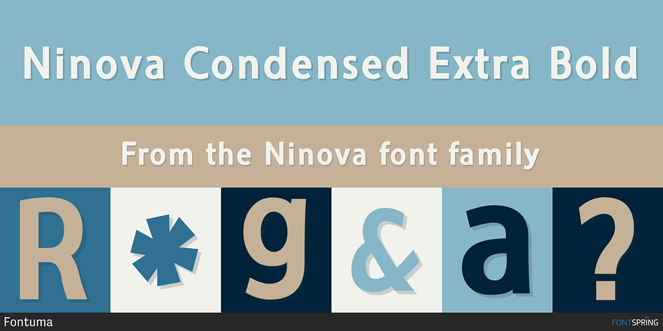 Ninova Condensed Extra Bold Font