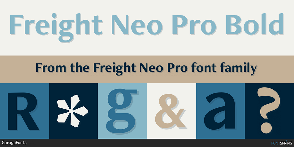 Freight Neo Pro Bold Font