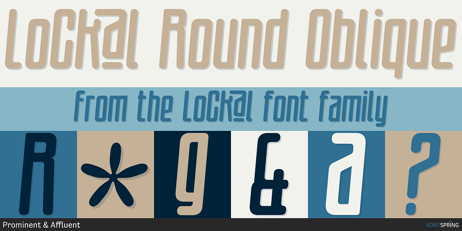Lockal Round Oblique Font