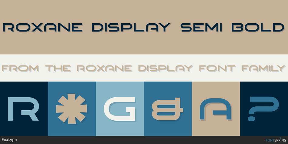 Roxane Display Semi Bold Font