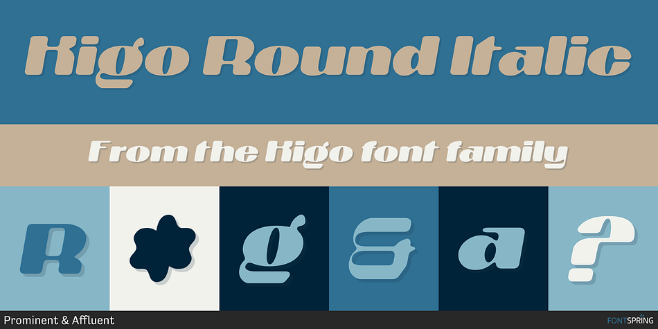 Kigo Round Italic Font