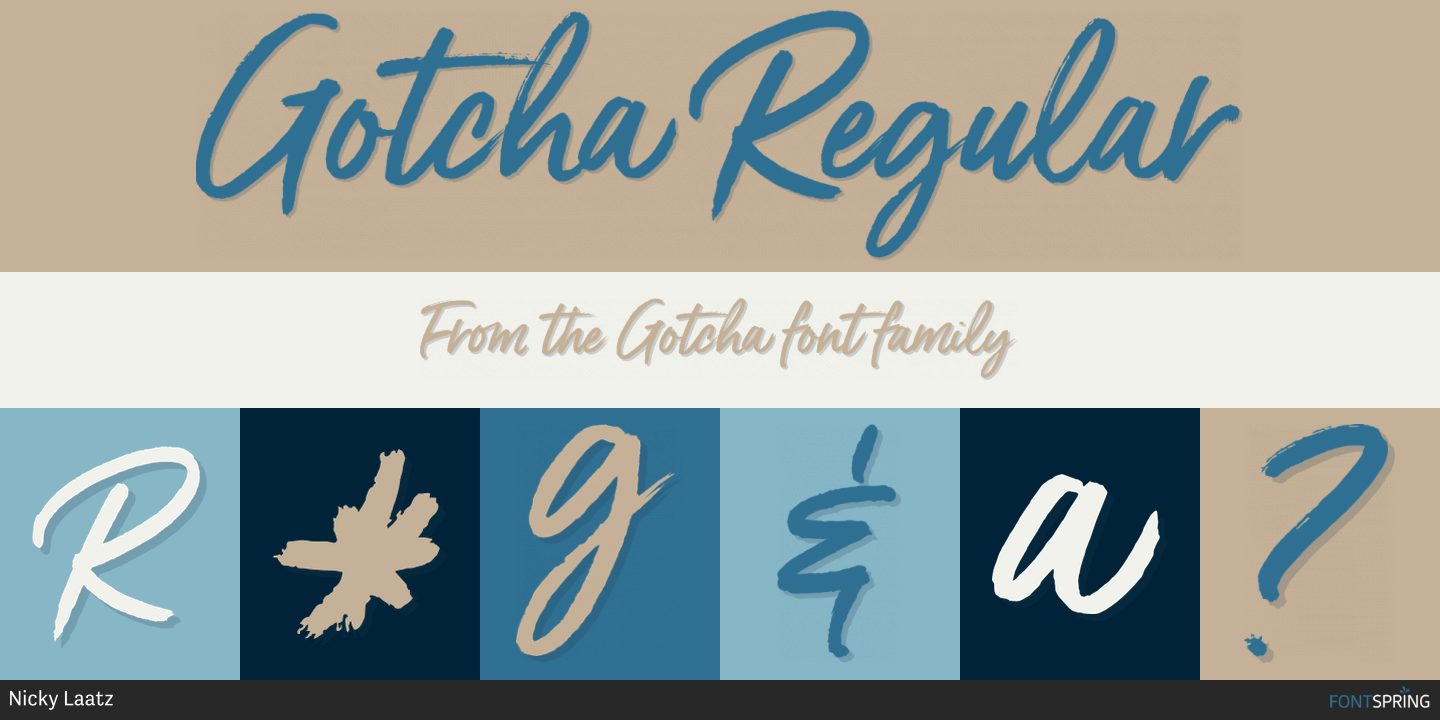 Fonts similar to Gotcha