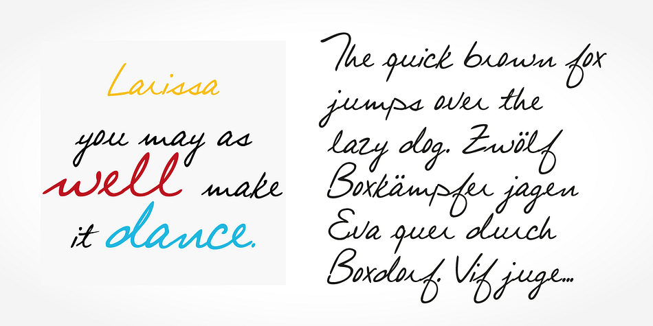 Larissa Handwriting Font