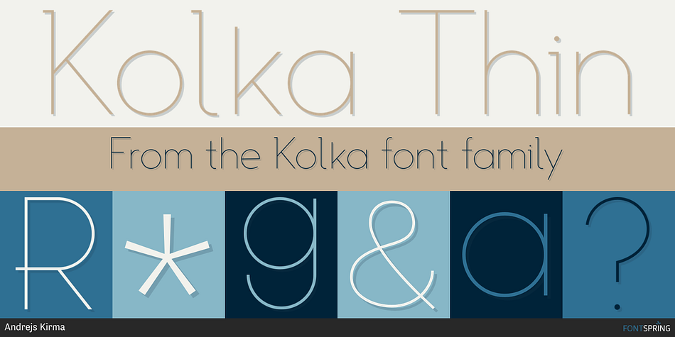 Kolka Thin Font