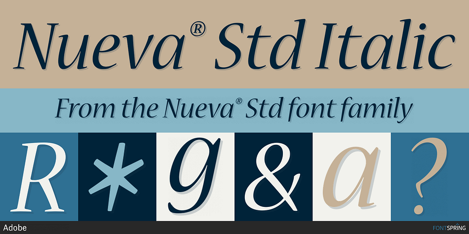 Nueva® Std Font | Fontspring