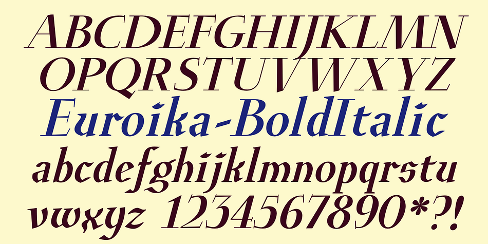 Euroika Font