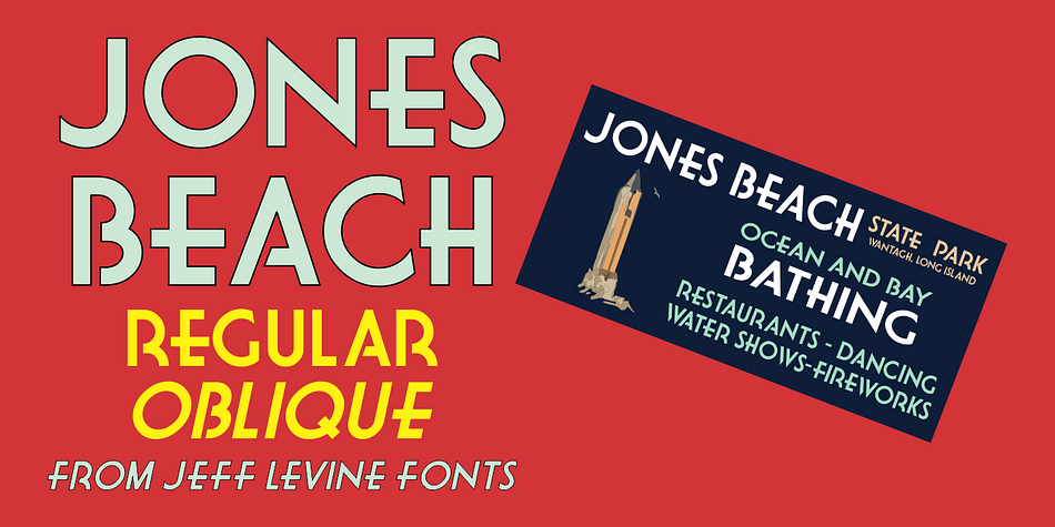 Jones Beach JNL Font