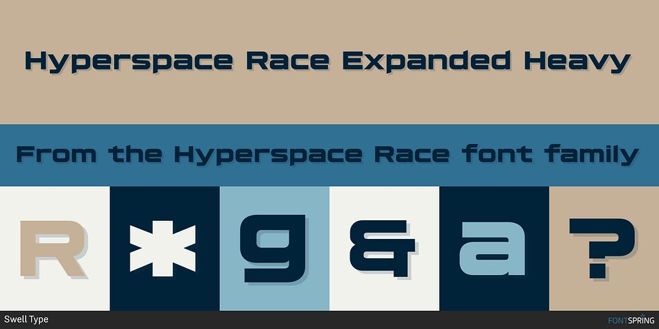 Hyperspace Race Expanded Font
