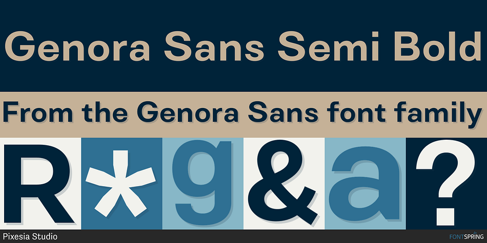 Genora Sans Semi Bold Font