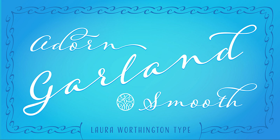 Adorn Garland Smooth Font