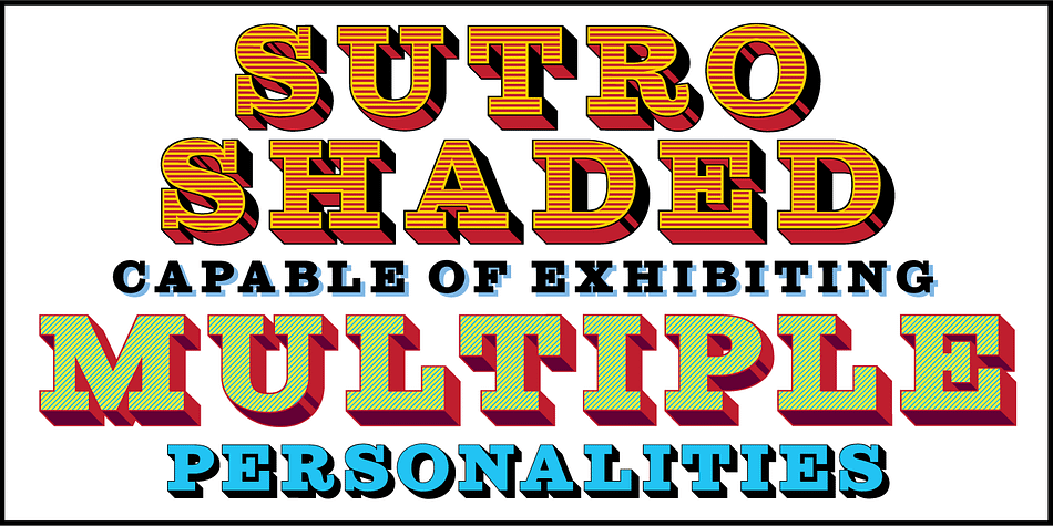 Sutro Shaded Font