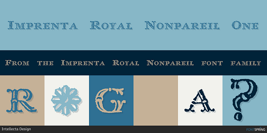 Fonts similar to Imprenta Royal Nonpareil