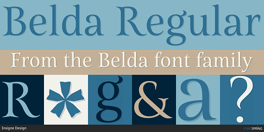 Fonts similar to Belda