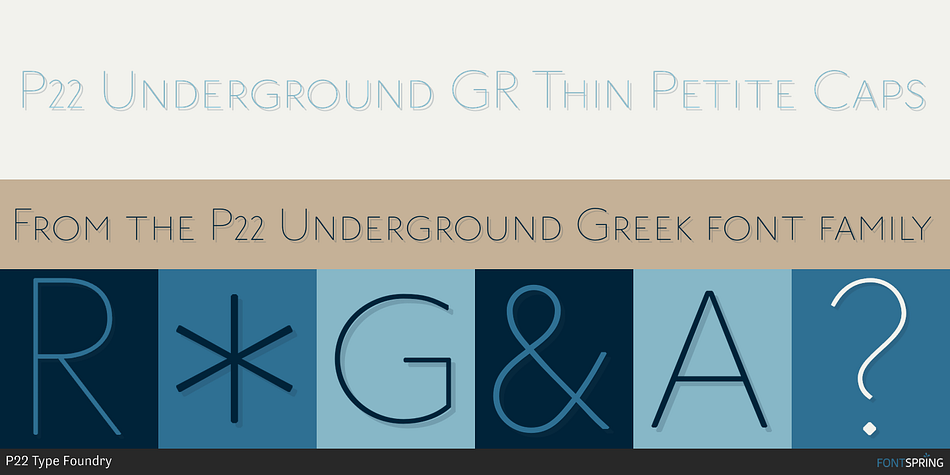 P22 Underground Greek Font