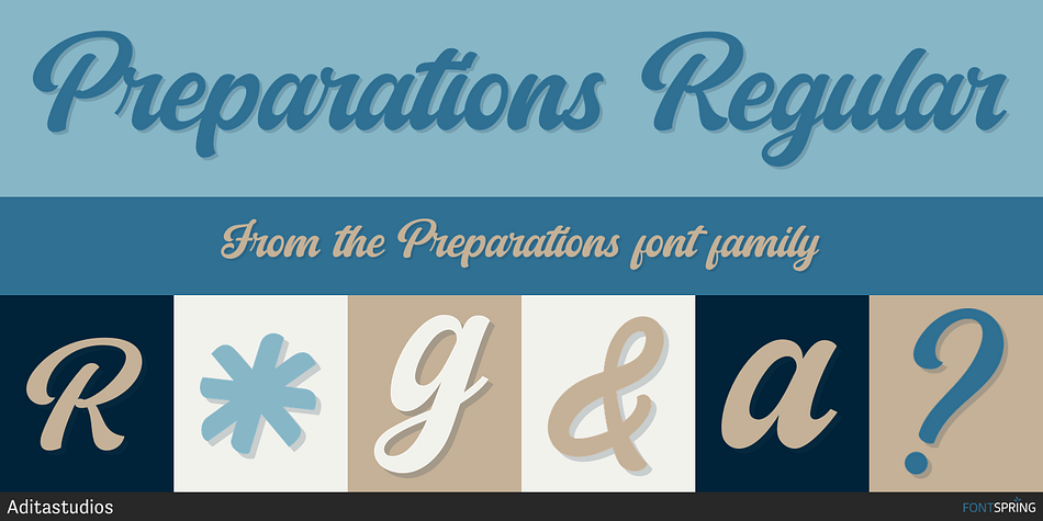Preparations Regular Font