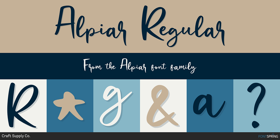 Alpiar Regular Font